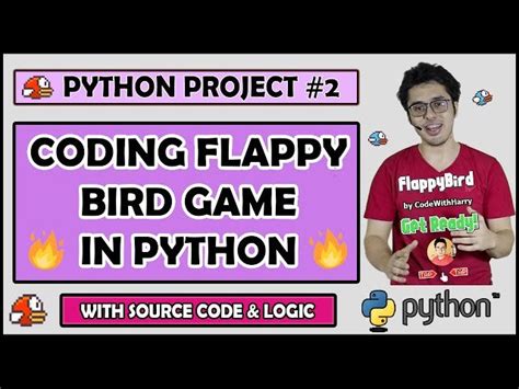 free video coding flappy bird game in python tutorial for beginners