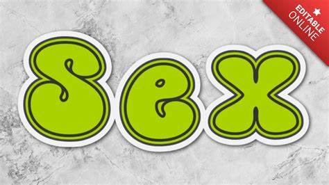 Sex Vibrant Sticker Graffiti Style Text Effect Generator
