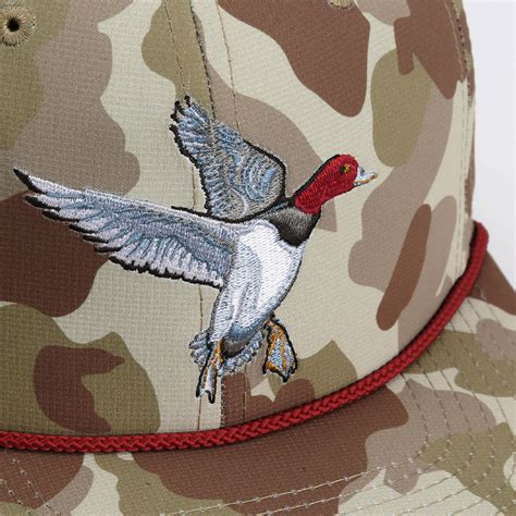 Redhead Duck Hat 6 Panel Waterfowl Rope Cap Paramount Outdoors