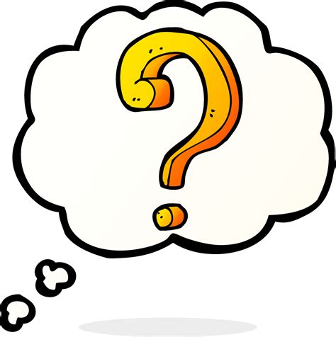 signo de interrogación de dibujos animados con burbuja de pensamiento 12339176 Vector en Vecteezy