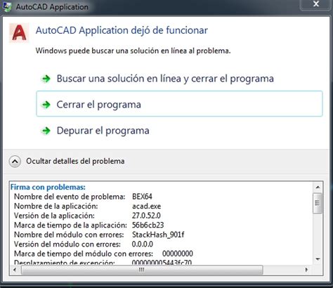 Autocad Crashes Bex64 Autodesk Community