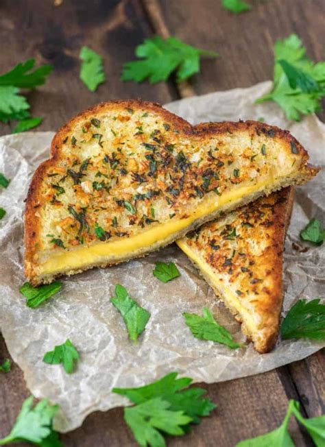 Garlic Bread Grilled Cheese Chisel And Fork