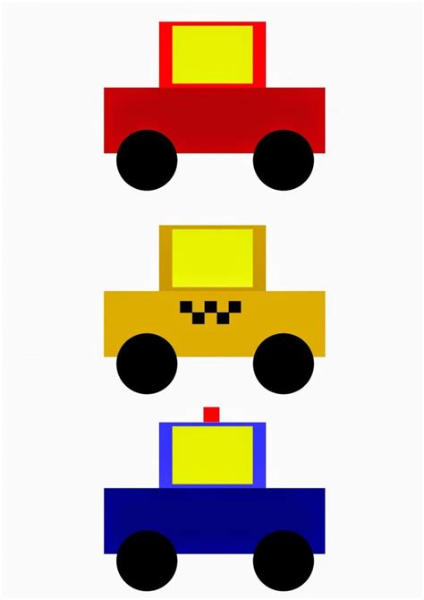 Аппликация машина для младшей средней и старшей группы мастер класс шаблоны и схемы