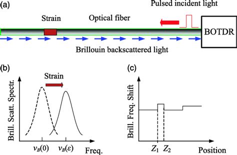 Schematic Representation Of Botdr Distributed Strain Sensing Principle