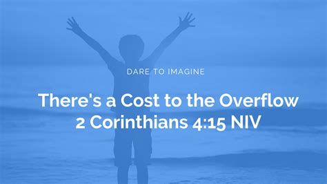 Theres A Cost For The Overflow Logos Sermons