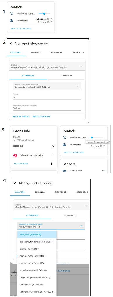 Ha Gui Does Not Show Temperature Calibration And Deadzone Temperature