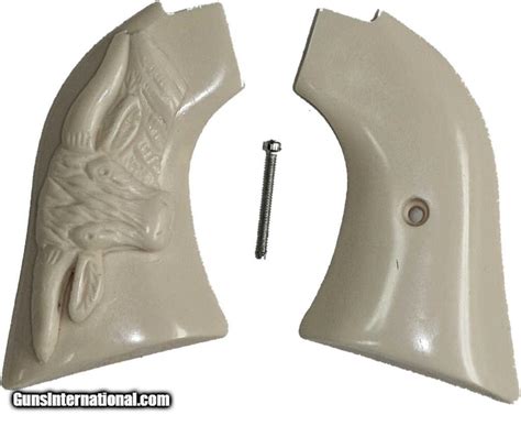 Heritage Rough Rider 22 Revolver Ivory Like Grips With Steer For Sale