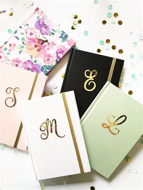Monogram Journal Personalized Notebook Monogram Notebook Etsy