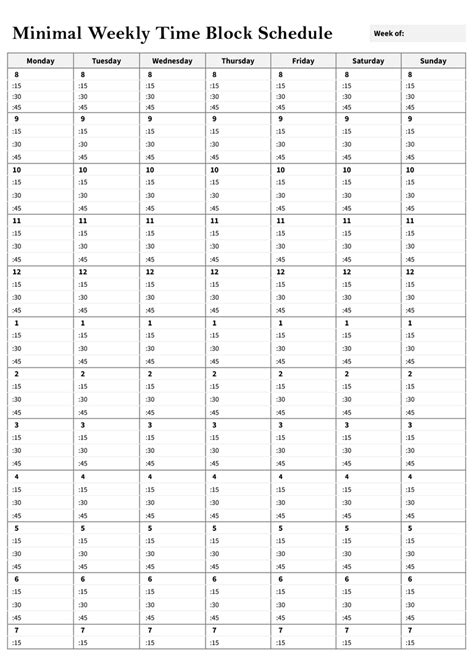 How To Create A Weekly Schedule In Excel 8 Steps With Templates Highfile