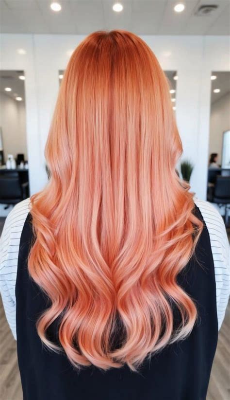 19 Peach Ombre Hair Ideas Dreamy Pink Orange Tresses For A Fun Summer
