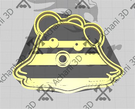 Stl File Bubbmon Digimon Cookie Cutter 🐉・model To Download And 3d Print