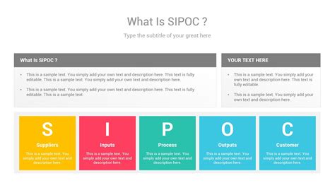 Sipoc Diagrams Powerpoint Template Slidesalad In 2020 Powerpoint Riset