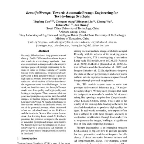 Beautifulprompt Towards Automatic Prompt Engineering For Text To Image Synthesis Acl Anthology