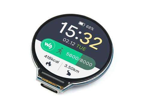 buy rp2040 mcu board with 1 28inch round lcd 240×240 pixels colorful