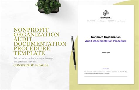 Nonprofit Organization Audit Documentation Procedure Template In Word