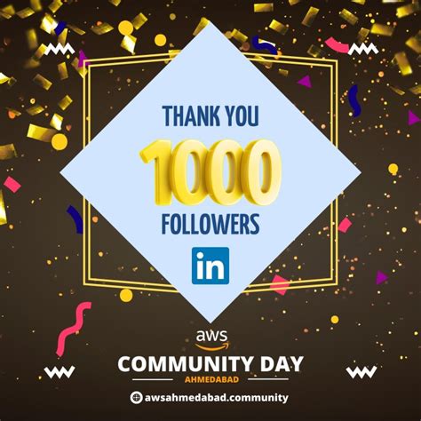 Bhavesh Gohel On Linkedin Aws User Group Ahmedabad Reached 1000 Followers On Linkedin 🎉