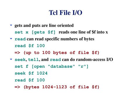 PPT Programming Using Tcl Tk PowerPoint Presentation Free Download ID 9366268