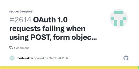 Oauth 10 Requests Failing When Using Post Form Object And Transport