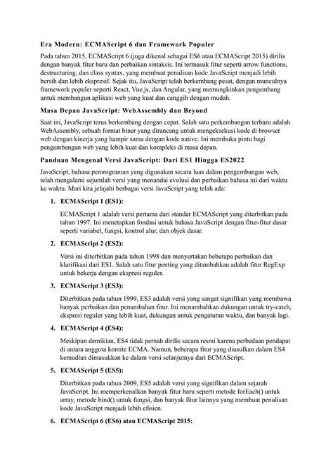 Tutorial Belajar JavaScript Untuk Pemula Pdf