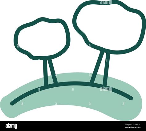 Two Trees Illustration Vector On A White Background Stock Vector Image And Art Alamy