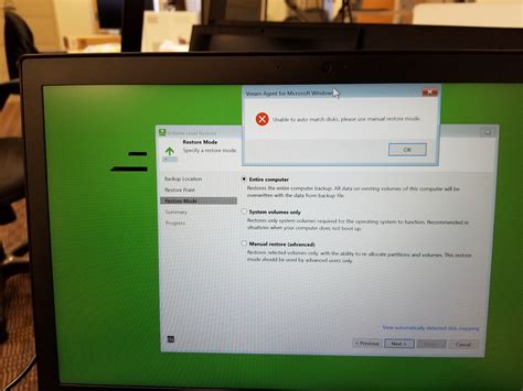 Solved Info Needed For Doing Veeam Restore Of Win OS Experts Exchange