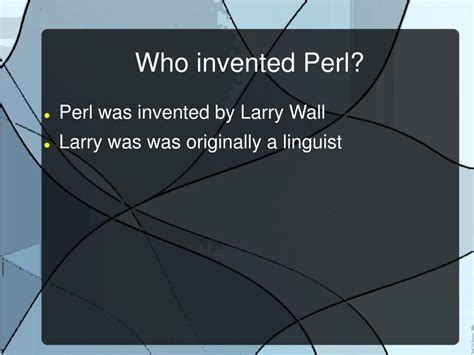 PPT Perl Programming Language PowerPoint Presentation Free Download ID 1430780
