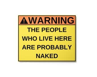 Warning Naked Etsy