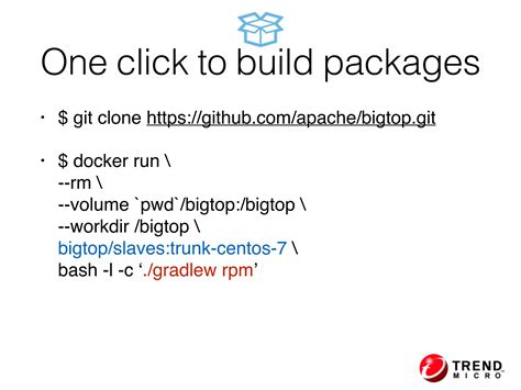 Trend Micro Big Data Platform And Apache Bigtop Ppt