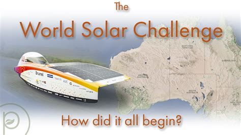 World Solar Challenge How Did It All Begin YouTube