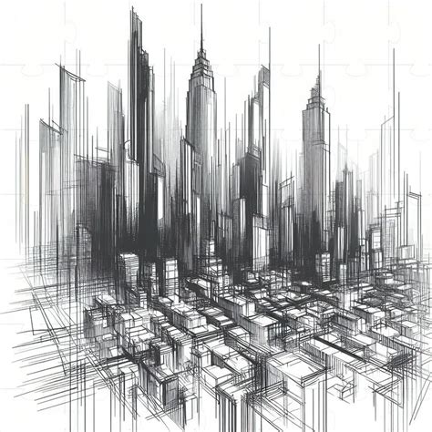 Angular Sketch Drawings Dall·e Prompt Promptbase