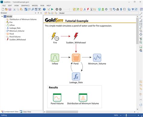 tutorial example goldsim help center
