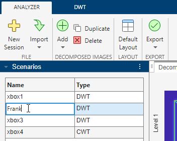 Using Wavelet Image Analyzer App