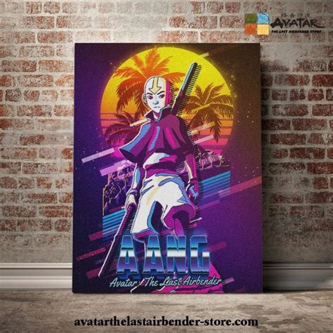 Avatar The Last Airbender Aang Sunset Wall Art Avatar The Last