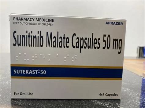 Sunitinib Malate 50 Mg Capsule At ₹ 3500box Pharmaceutical Tablets
