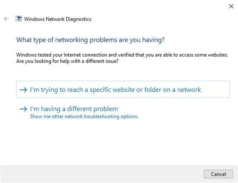 Diagnose Network And Internet Connection Problems In Windows 10