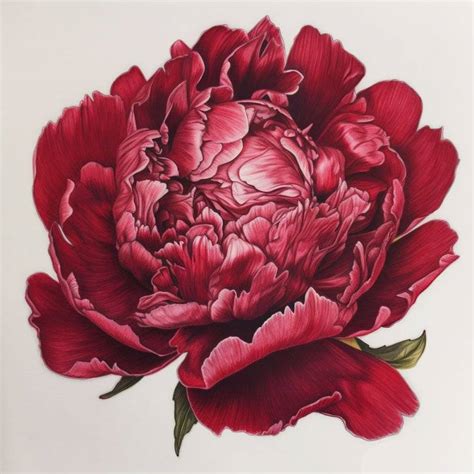 How To Draw Peony Flowers Step By Step