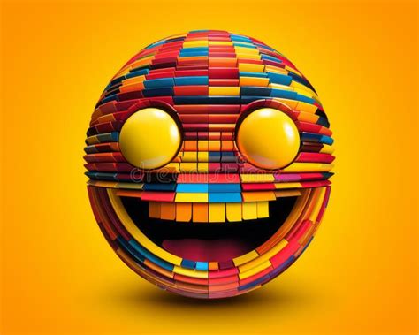 An Image Of A Colorful Egg With A Smiley Face On It Stock Illustration