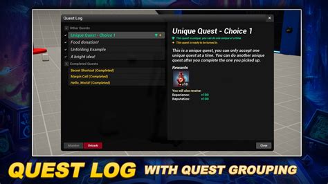 quest system unreal engine asset