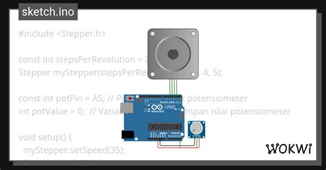 Wokwi Steppher Dan Potensiometer Wokwi Esp32 Stm32 Arduino Simulator