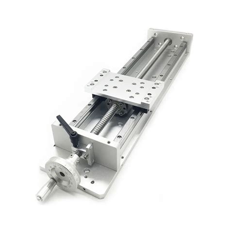 Aluminum Alloy Linear Rail Stage Sliding Table For Saw With Dust Cover Manual Stroke 200kg