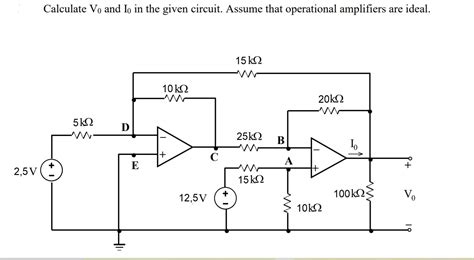 Solved Calculate Vo And Io In The Given Circuit Assume That