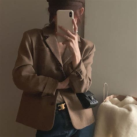 코지문 클래식 레트로 헤링본 모직 루즈핏 자켓 면접 상견례 오피스룩 예쁜 코디 데일리 데이트 캐주얼 가을 봄 겨울 점퍼 재킷