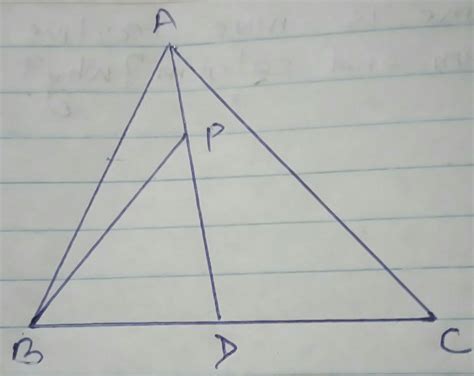 geometry in triangle abc ad is the median and mathematics