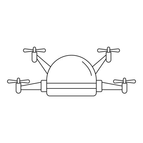 Small Drone Icon Outline Style 14462285 Vector Art At Vecteezy