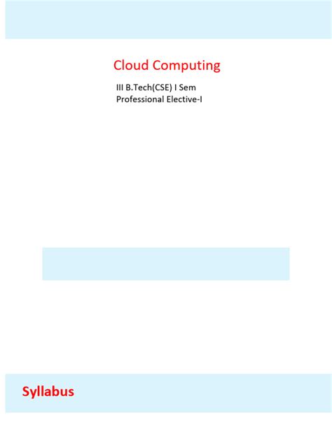 Cc Unit 5 Pdf Apache Hadoop Databases