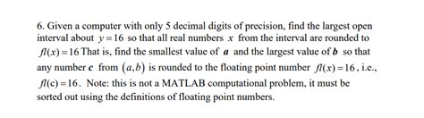 Solved Given A Computer With Only 5 ﻿decimal Digits Of