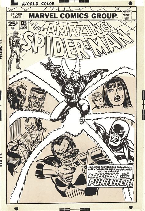 Amazing Spider Man 135 Cover By Artist John Romita Sr Marvel Comics