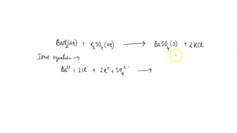 Solved 1 Consider The Reaction When Aqueous Solutions Of Barium