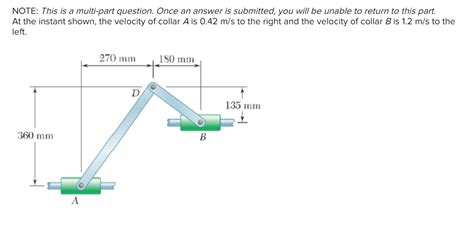 Solved A Determine The Angular Velocity Of Bar AD B The Chegg