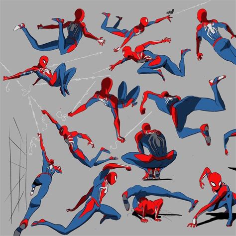 Pin By Mcash23 On Pose Reference Spiderman Drawing Spiderman Poses Spiderman Art
